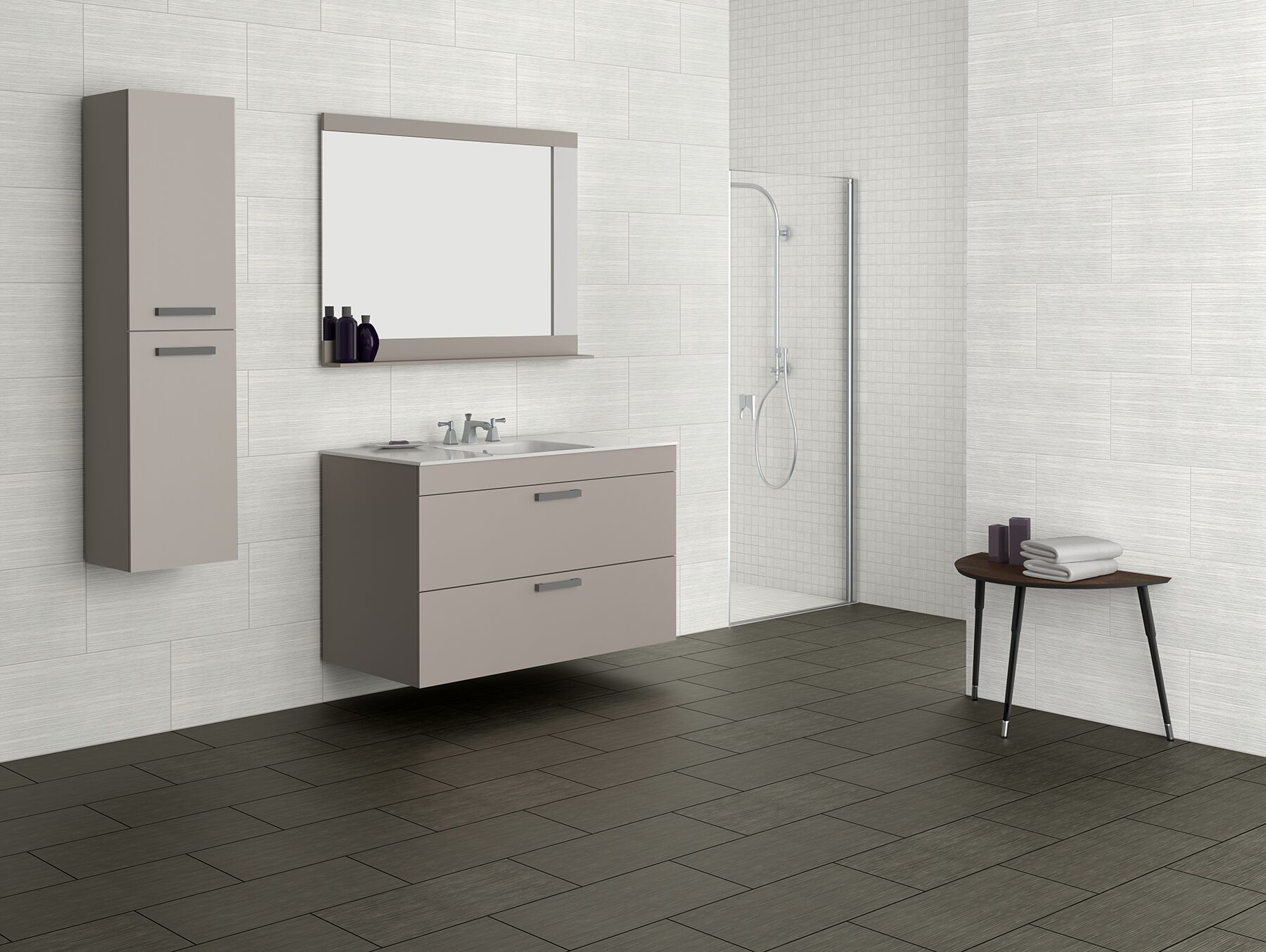 Linen tiles. Glazed Porcelain - Roca Tile USA