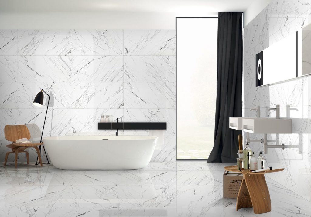 Statuary tiles. Glazed Porcelain & Ceramic Wall | Roca Tile